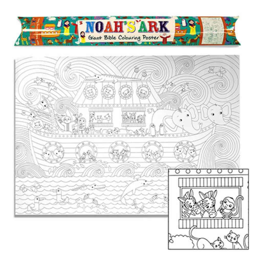Noah’s Ark – Giant Bible Colouring Poster - Bum.al