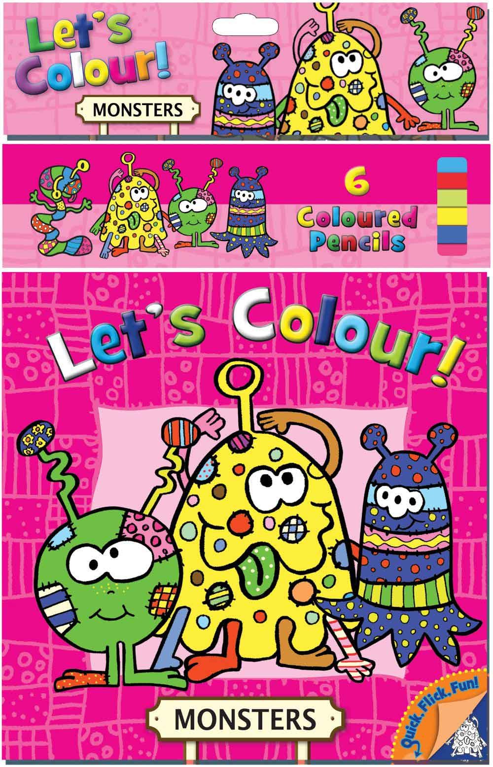 Let's Colour - Monsters - Bum.al
