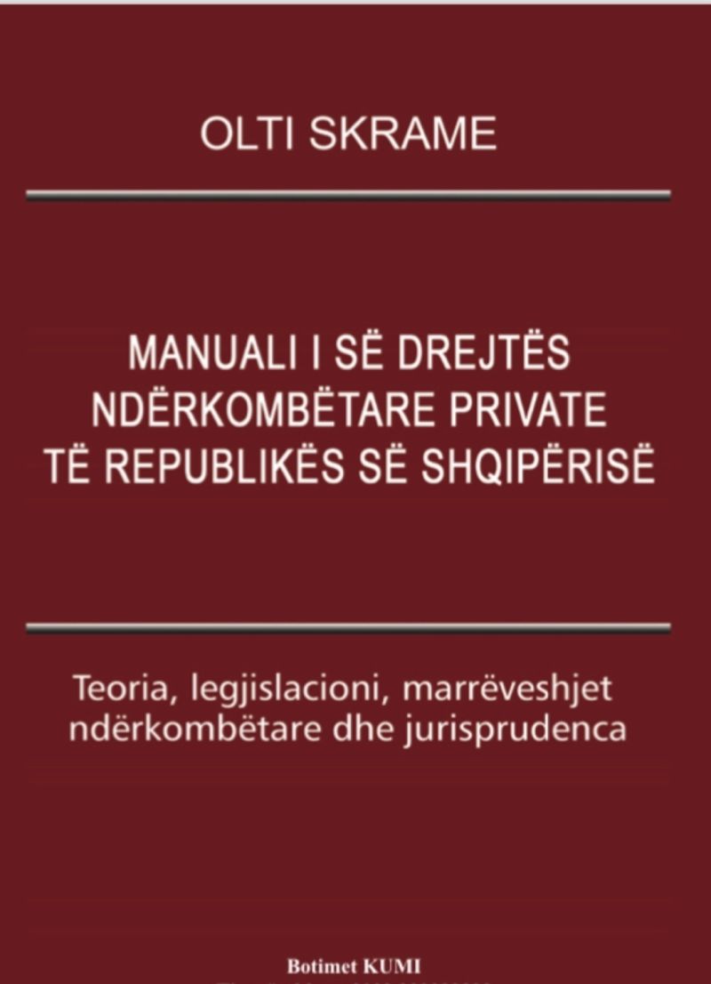 Manual I Se Drejtes Nderkombetare Private Te Republikes Se Shqiperise ...